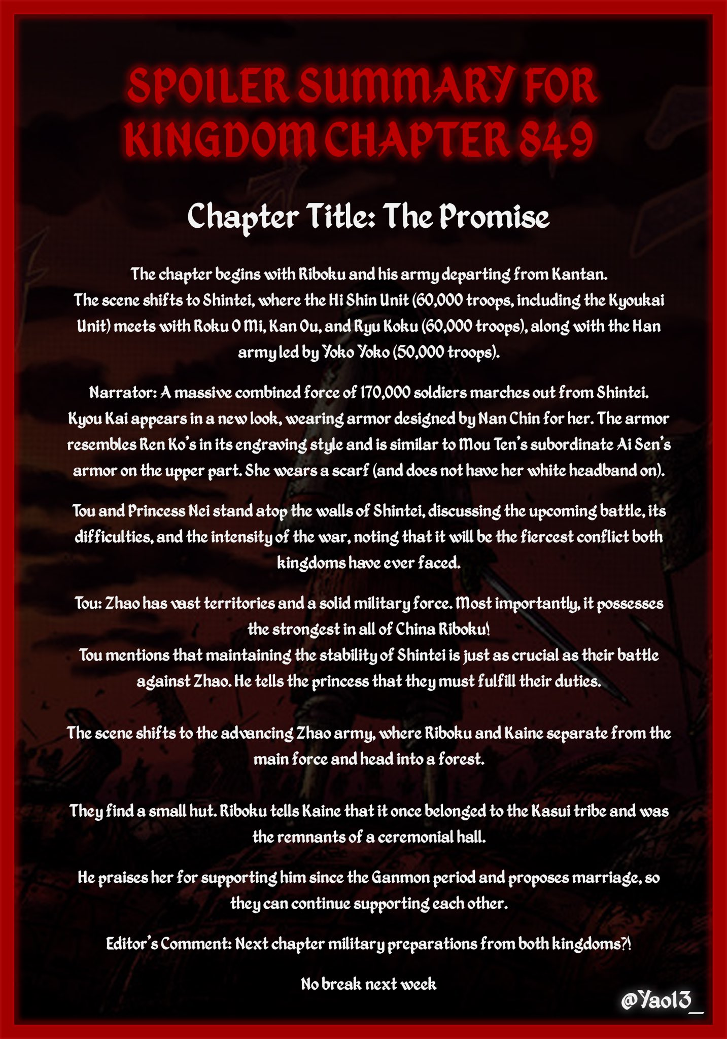 Kingdom 849 - Kingdom - Forums Mangas France